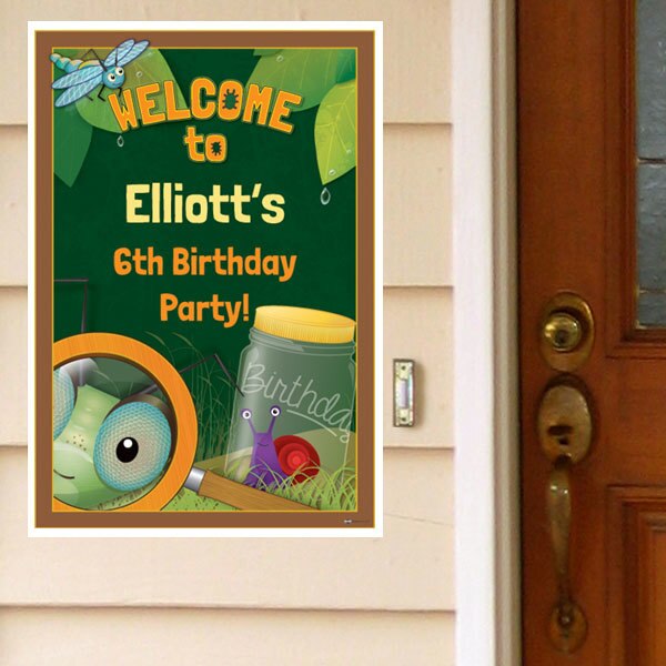 Bugs and Insects Party Door Greeter, 8.5x11 Editable PDF Printable by ...
