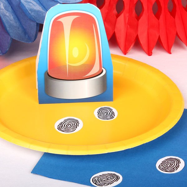 Police Party Table Decoration, 8.5x11 Printable PDF by Birthday Direct ...