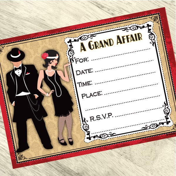 Roaring 20s Party Invitation Templates
